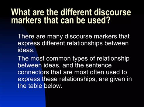 Discourse Markers Ppt