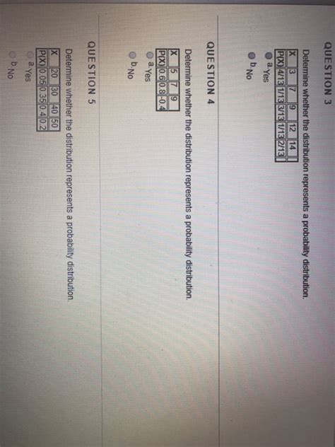 Solved Question 3 Determine Whether The Distribution
