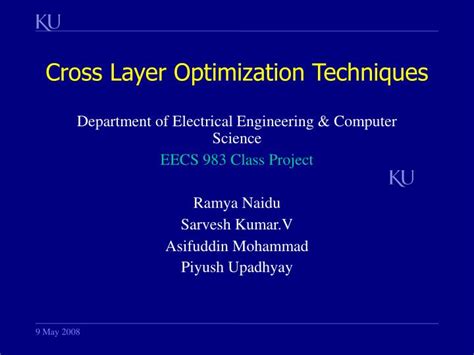 PPT Cross Layer Optimization Techniques PowerPoint Presentation Free Download ID