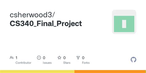 GitHub Csherwood CS Final Project