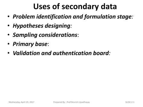 Secondary Data Collection Methods Pptx Computing Technology