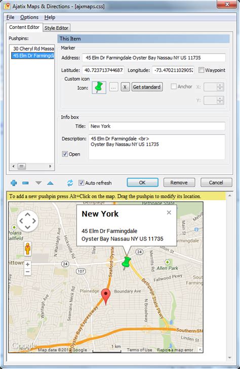 Ajatix Maps And Directions Editing Maps And Directions Content