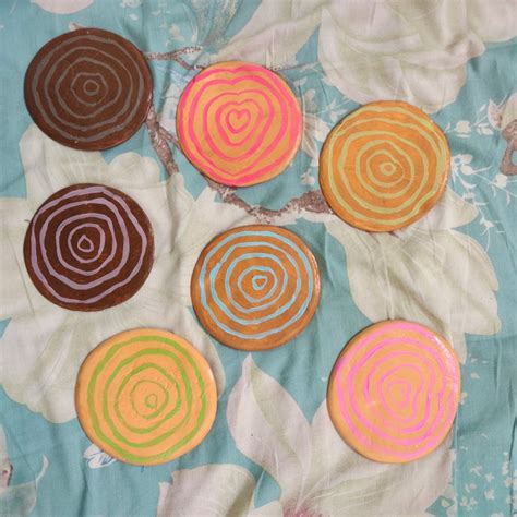 Jual Coaster Clay Motif Kayu Set Bonus 1pcs Shopee Indonesia