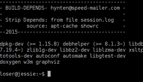 Mellan Mardröm And Verklighet Linux Debian Bash Strip Build Depends