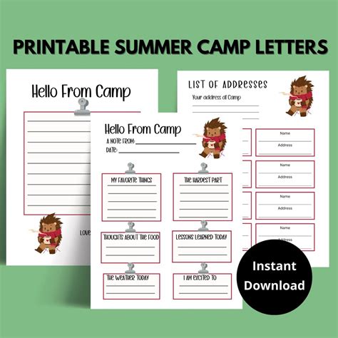 Letters From Camp Summer Camp Letter Sleepaway Camp Summer Camp
