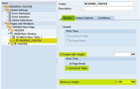 reserve smartforms footer [just 1 page] abapmemo