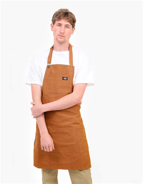 Dickies Bib Apron Brown Duck