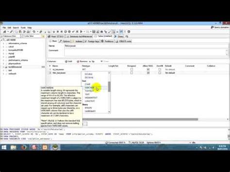 Tutorial HeidiSQL : Cara membuat database, table, dan input data mysql melalui HeidiSQL - YouTube