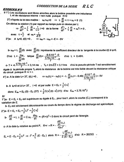 Correction Of Physics Exercices 4th Year Technics Exercises Physics Docsity Correction Of Physics Exercices 4th Year Technics Exercises Physics Docsity