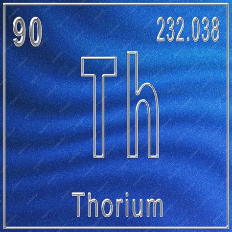 Premium Photo Thorium Chemical Element Sign With Atomic Number And