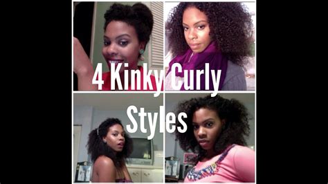 Styles For Your Kinky Curly U Part Wig YouTube