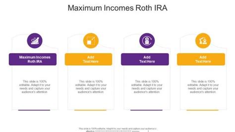Maximum Incomes Roth IRA PowerPoint Presentation and Slides | SlideTeam