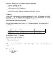 HW3Template 2 Pdf HW 3 Due Thursday Feb 23 11 59 Pm Submit To Gradescope Show Your Work