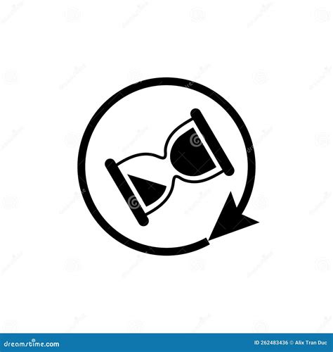 hourglass rotation sprite sheet animation set cartoon vector
