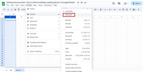 How To Remove Keep Leading Zeros In Google Sheets Software Accountant