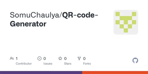 GitHub SomuChaulya QR Code Generator