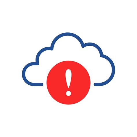 Premium Vector Cloud Computing Error Icon Like Data Issue Simple