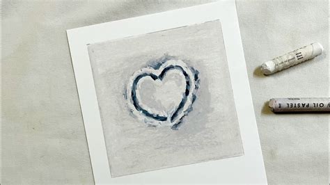 오일파스텔로 눈 위에 하트 그리기 감성 자극😄 Youtube