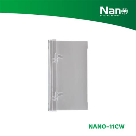 Nano ตู้กันน้ำพลาสติก ขนาด 4 5x6 5x3 5 สีขาว ฝาใส 20 ชิ้น กล่อง รุ่น Nano 11cw Nano