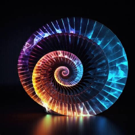 Premium Ai Image A Spiral Shaped Object With The Word Spiral On It