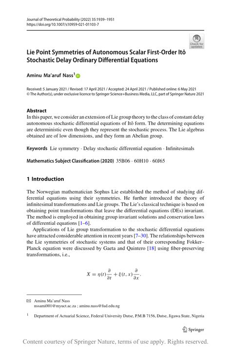 Lie Point Symmetries Of Autonomous Scalar First Order Itô Stochastic Delay Ordinary Differential