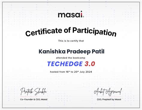 My 5 Day Experience With Tech Edge 30 Kanishka Patil Posted On The