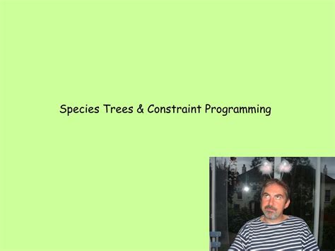 Ppt Solving The Species Trees With Constraint Programming Powerpoint