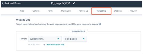 Use Targeting Rules In Pop Up Forms And Chatflows