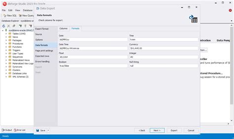 Export Data From Oracle To Excel Using DbForge Studio
