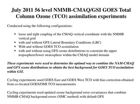 Ppt 10 Th Jcsda Workshop On Satellite Data Assimilation College Park Md October 10 12 2012