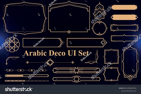 Set Arabic Deco Modern User Interface Stock Vector Royalty Free 2293029715 Shutterstock