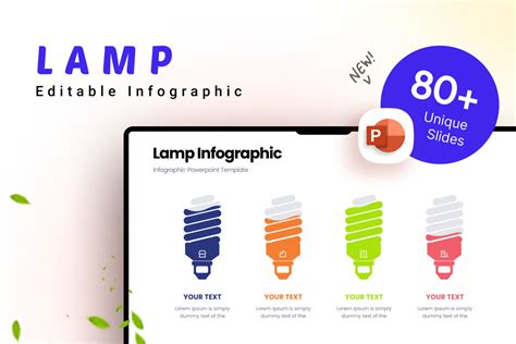 Lamp Infographic Powerpoint Template Oleh Wealthwells Di Poweredtemplate Templat Powerpoint
