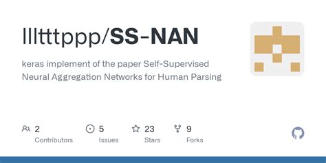 GitHub Llltttppp SS NAN Keras Implement Of The Paper Self Supervised Neural Aggregation