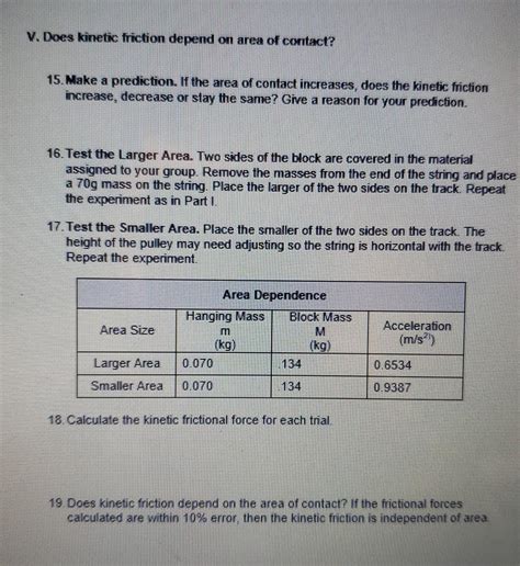 solved n does kinetic friction depend on the speed of the