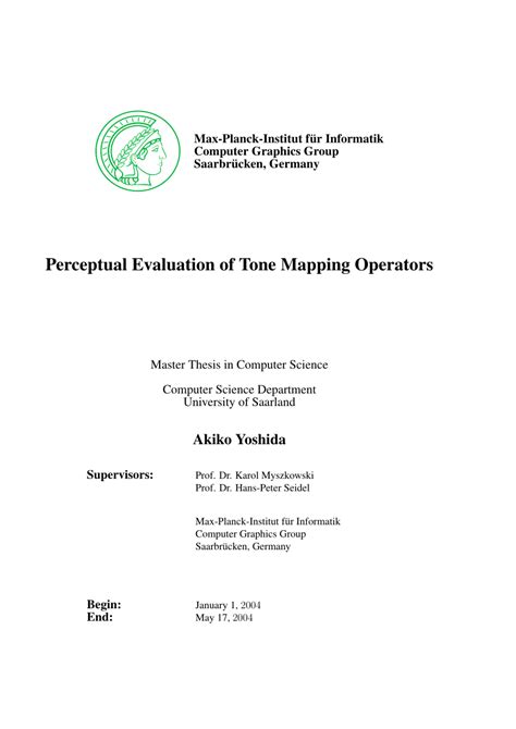 pdf perceptual evaluation of tone mapping operators