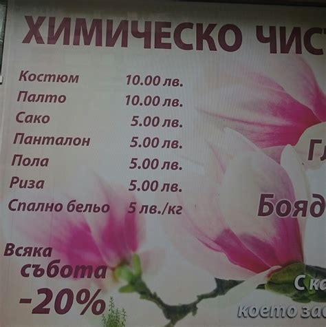 Химическо Чистене Магнолия Химическо Чистене Магнолия