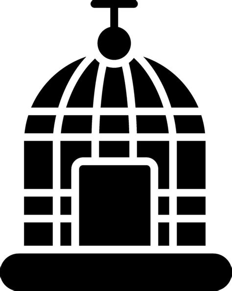 Cage Glyph Icon Design 48360163 Vector Art At Vecteezy