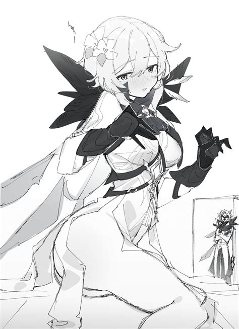 Lumine And Dottore Genshin Impact Drawn By Kradebii Danbooru