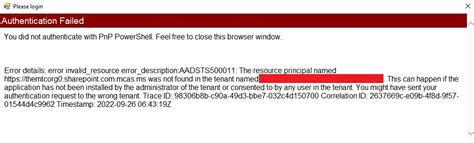 wrong tenant error pnp management shell [bug] · issue 2387 · pnp
