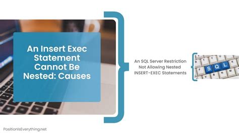 An Insert Exec Statement Cannot Be Nested Solutions Told Position Is Everything
