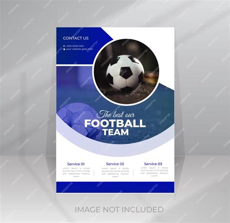 축구 팀 토너먼트 전단지 템플릿 프리미엄 벡터