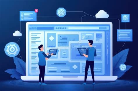 Virtual Machine Hosting Platform Interface Stock Illustration Illustration Of Monitoring