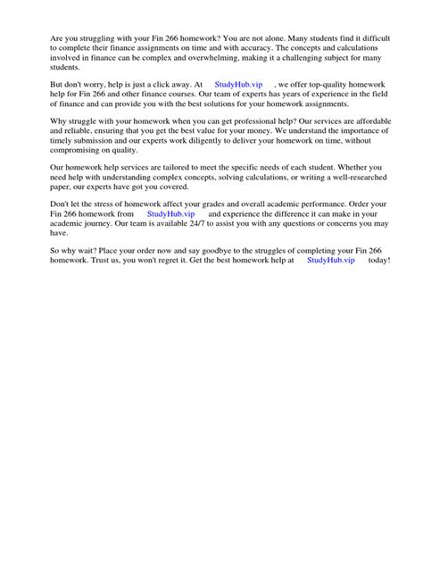 Fin 266 Homework Pdf World Wide Web Internet And Web