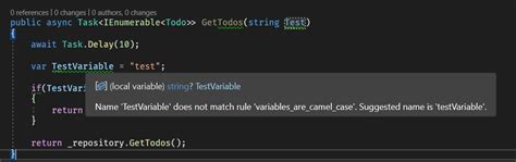 Net C Editorconfig For Parameter Names Local Variables Names