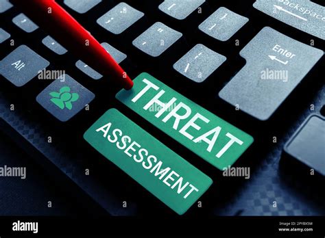 Sign Displaying Threat Assessment Business Showcase Determining The Seriousness Of A Potential