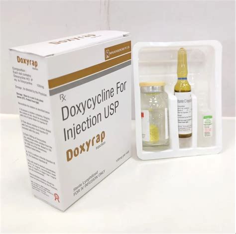 doxycycline injection usp packaging type box at ₹ 562 9 vial in panchkula
