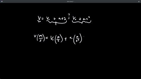 Solved Dimentional Analysis Of 𝑣 𝑣𝑜 𝑎𝑡2