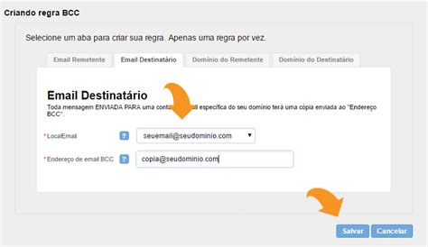 email habilitar o recebimento de cópia oculta br ajuda