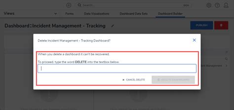 Deleting A Dashboard Resolver Knowledge Base