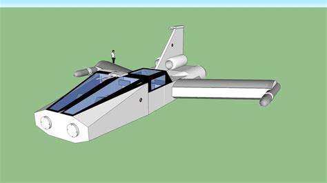 Pitch Wing Spacecraft 3d Model